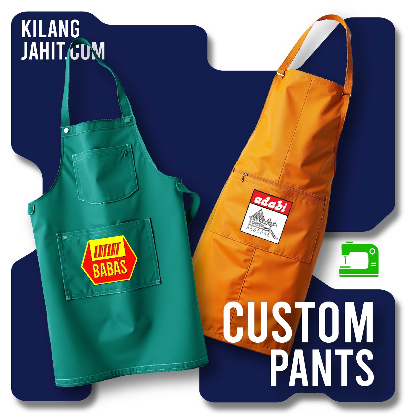 Custom Apron - Kilang Jahit Pukal